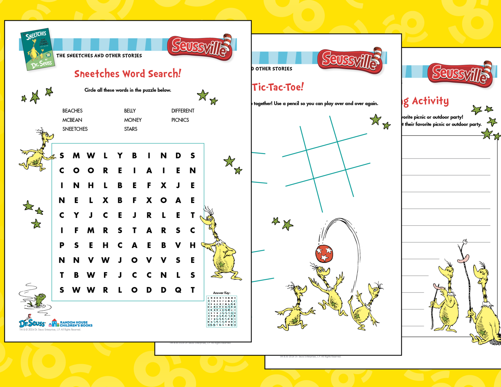 GoNoodle Dr. Seuss - Sneetches Activity Pack