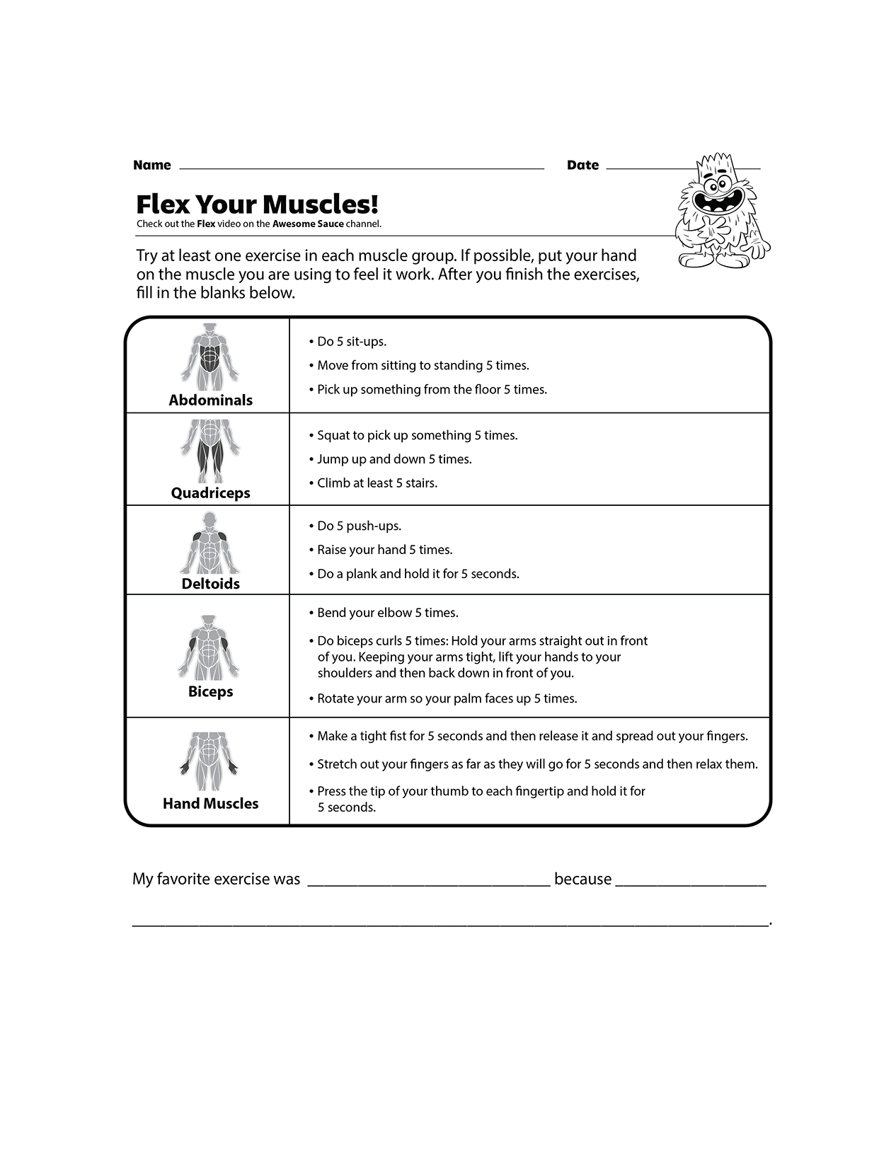 GoNoodle Flex Your Muscles