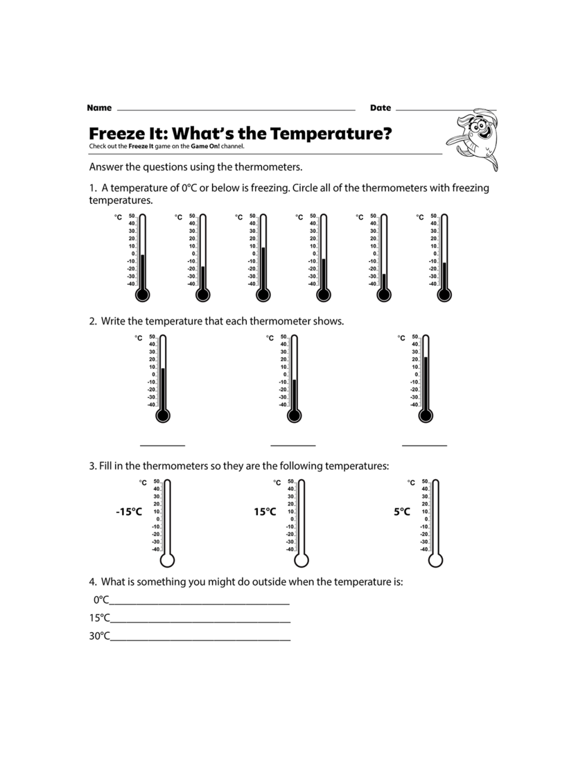 GoNoodle What's the Temperature? (Celsius)
