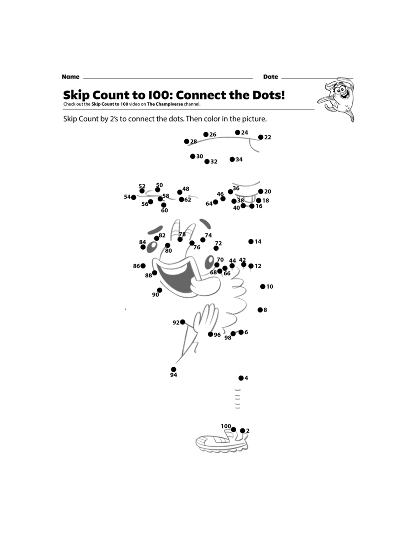 GoNoodle Skip Count to 100: Connect the Dots