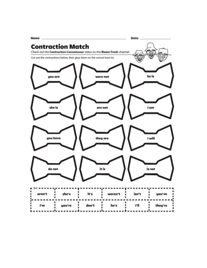 GoNoodle Contraction Match