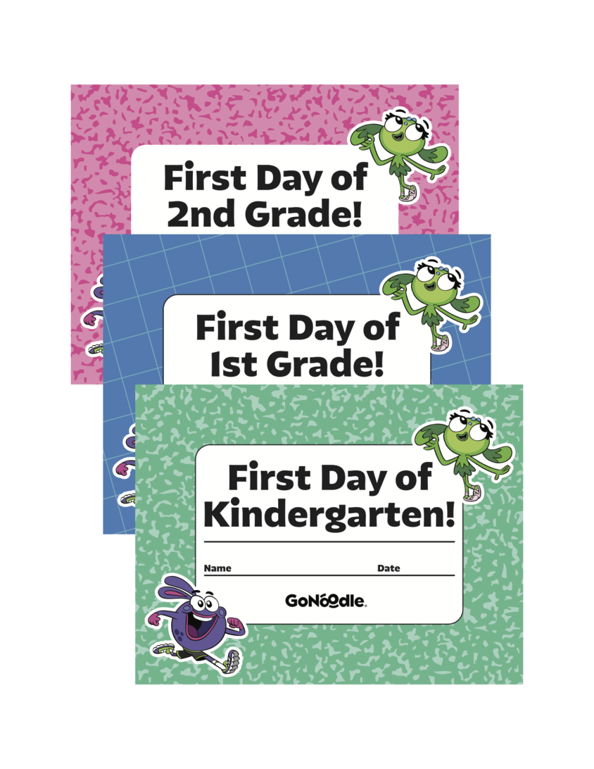 GoNoodle Back To School Grade Level Signs