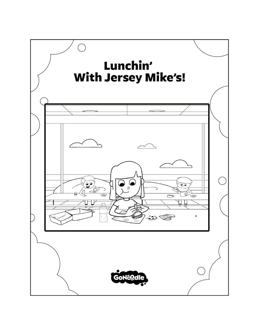 GoNoodle Lunch Time Coloring Sheet