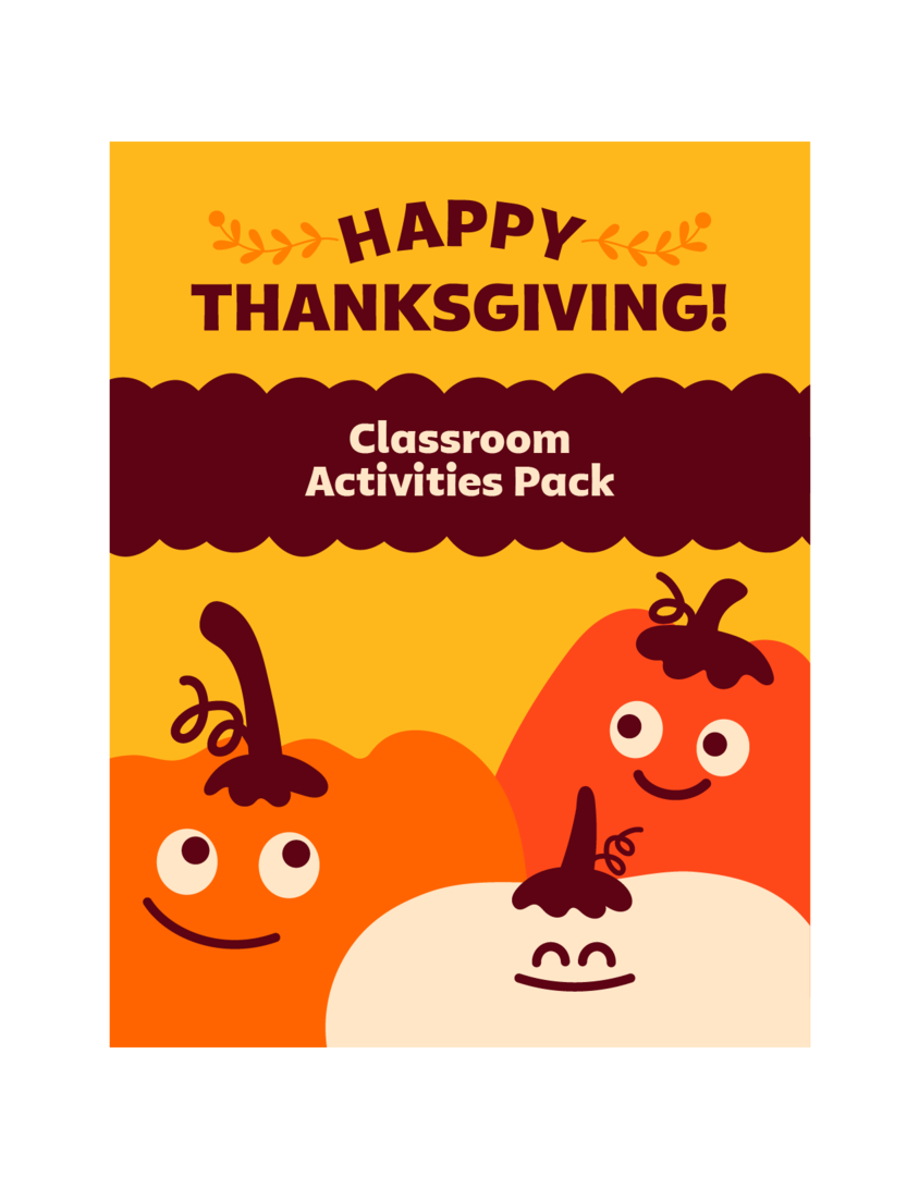 GoNoodle Happy Thanksgiving Classroom Activities Pack!