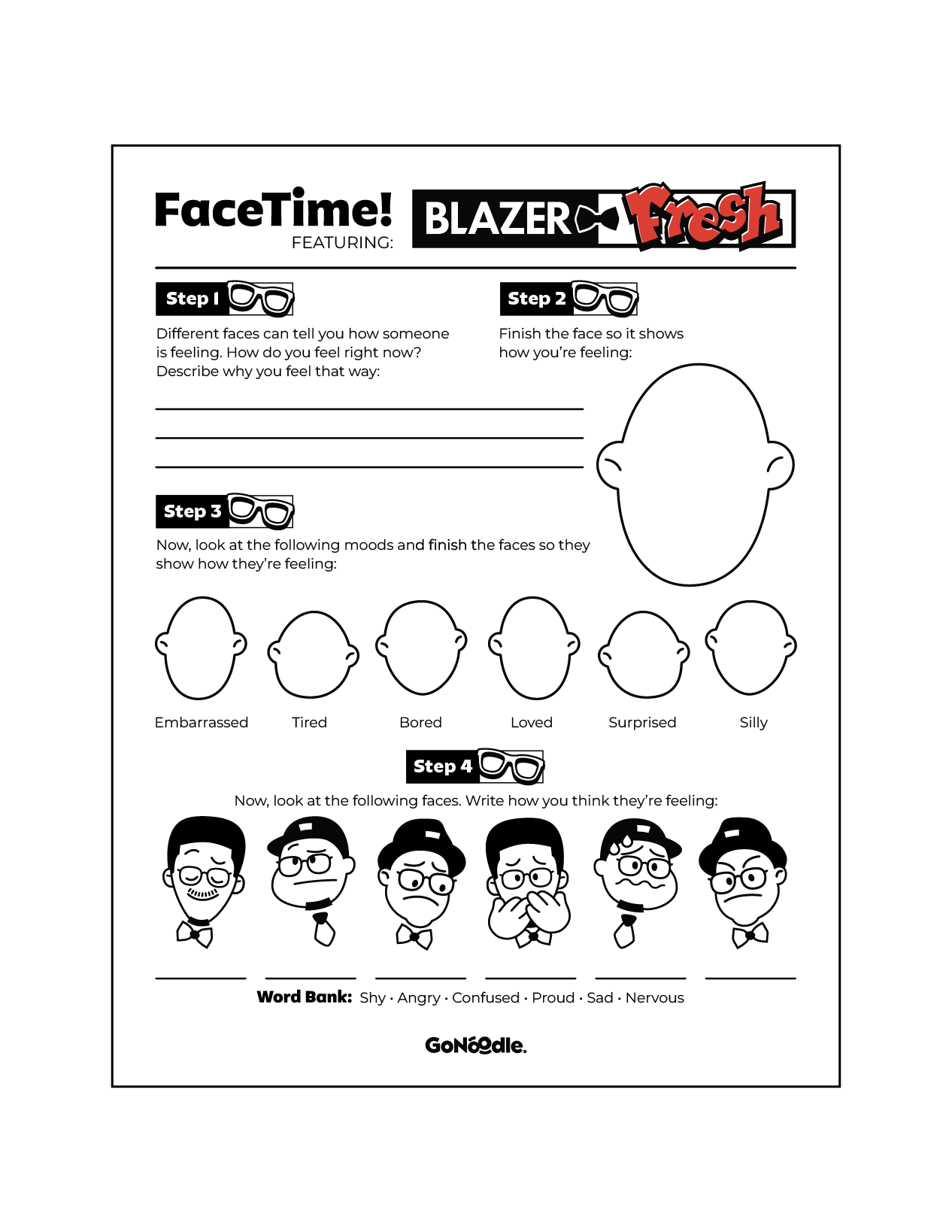 GoNoodle Facetime with Blazer Fresh: Silly