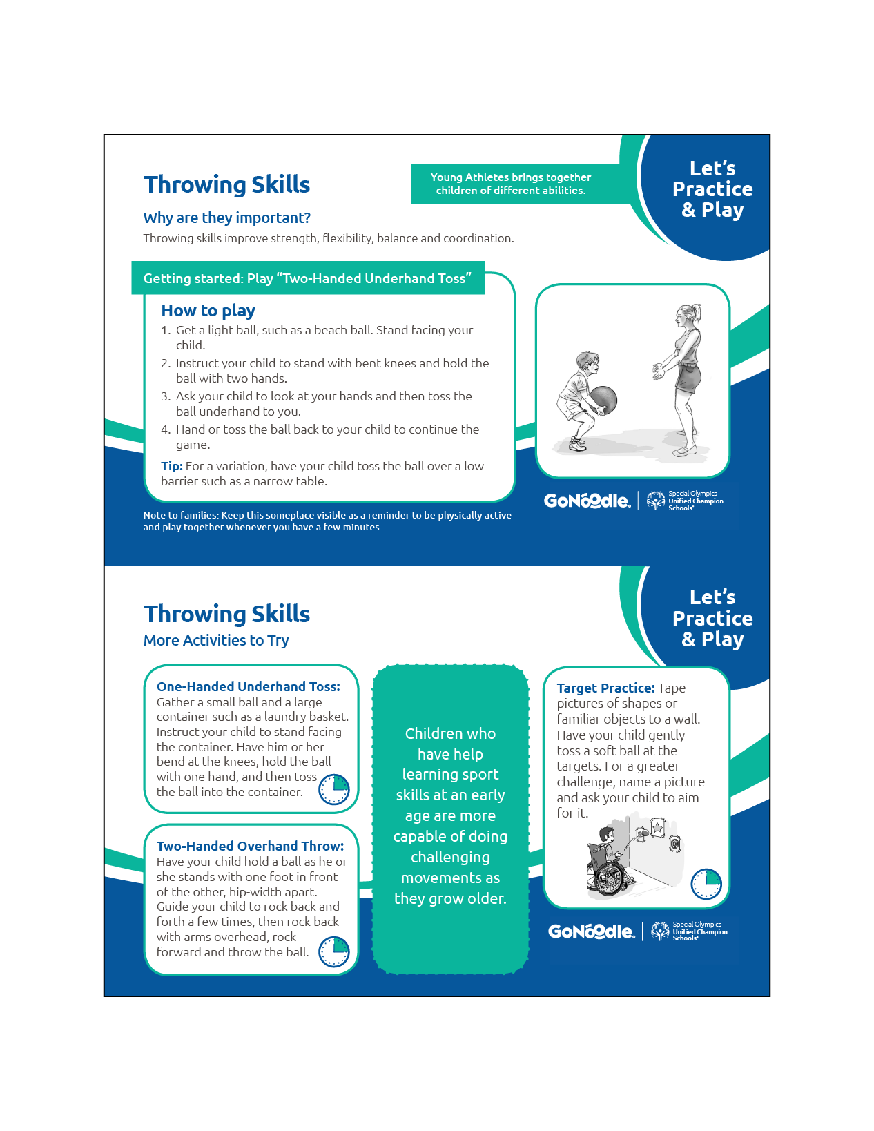 GoNoodle Throwing Skills