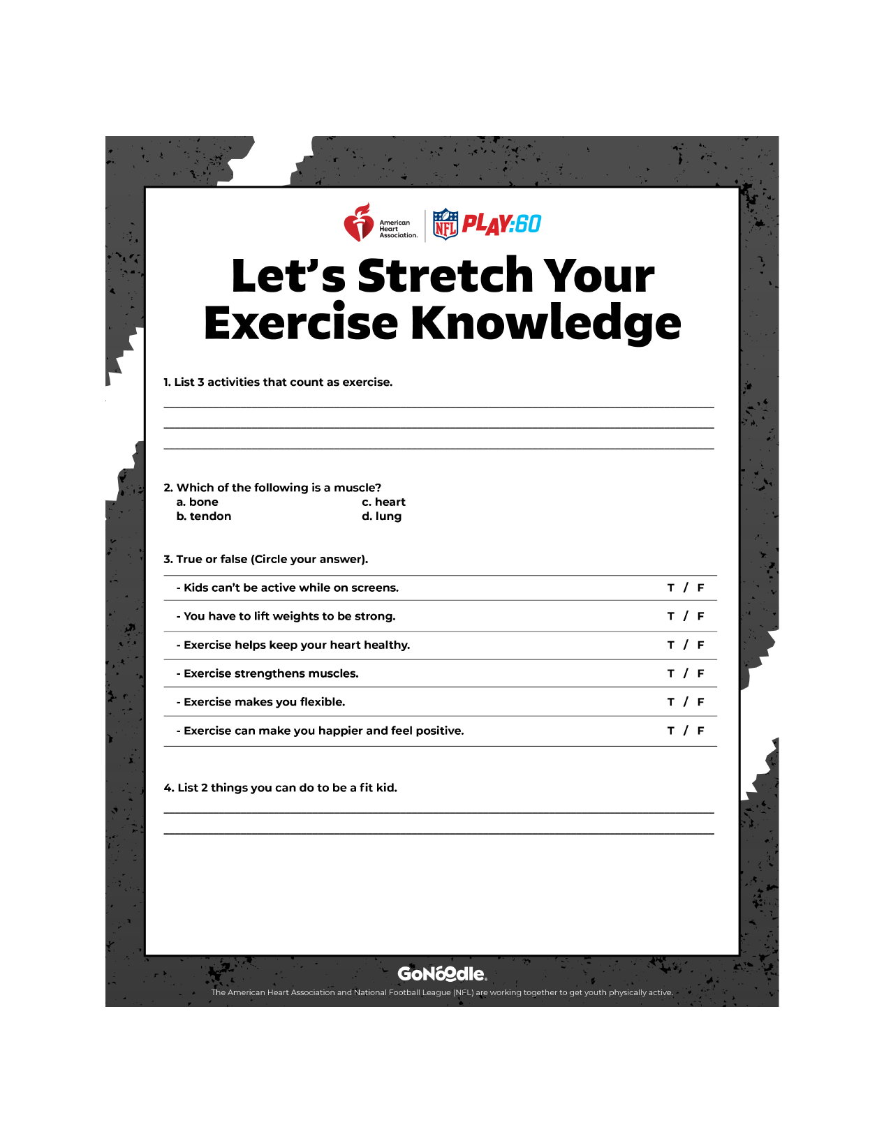 GoNoodle Let's Stretch Your Knowledge