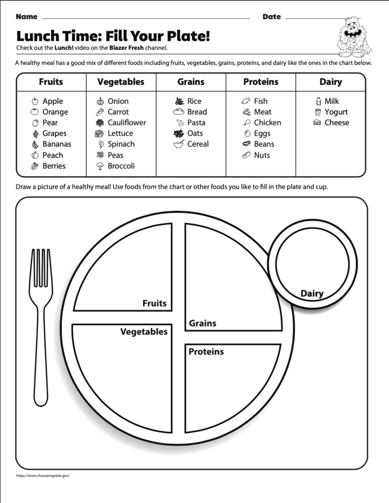 GoNoodle Lunch Time: Fill Your Plate!
