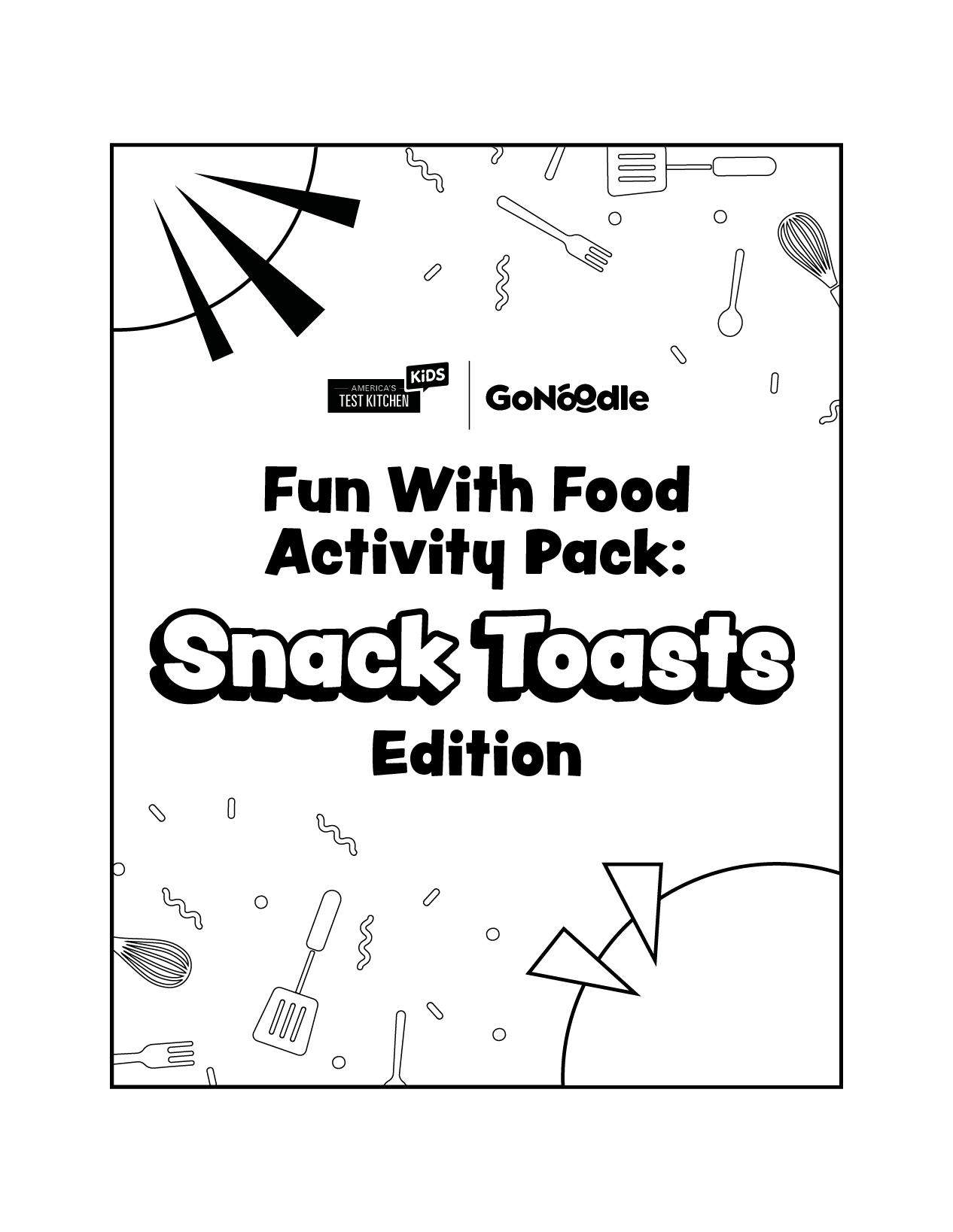 GoNoodle Fun With Food Activity Pack: Snack Toasts Edition