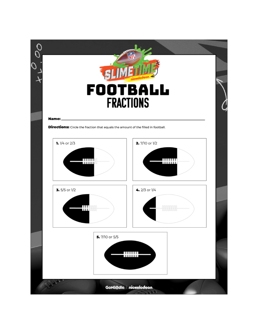 GoNoodle Football Fractions