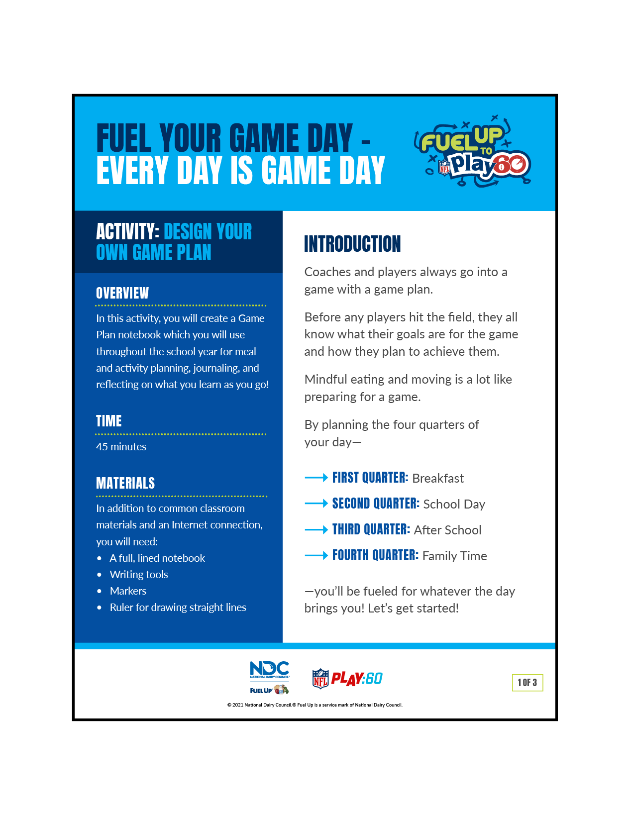 GoNoodle Design Your Own Game Plan