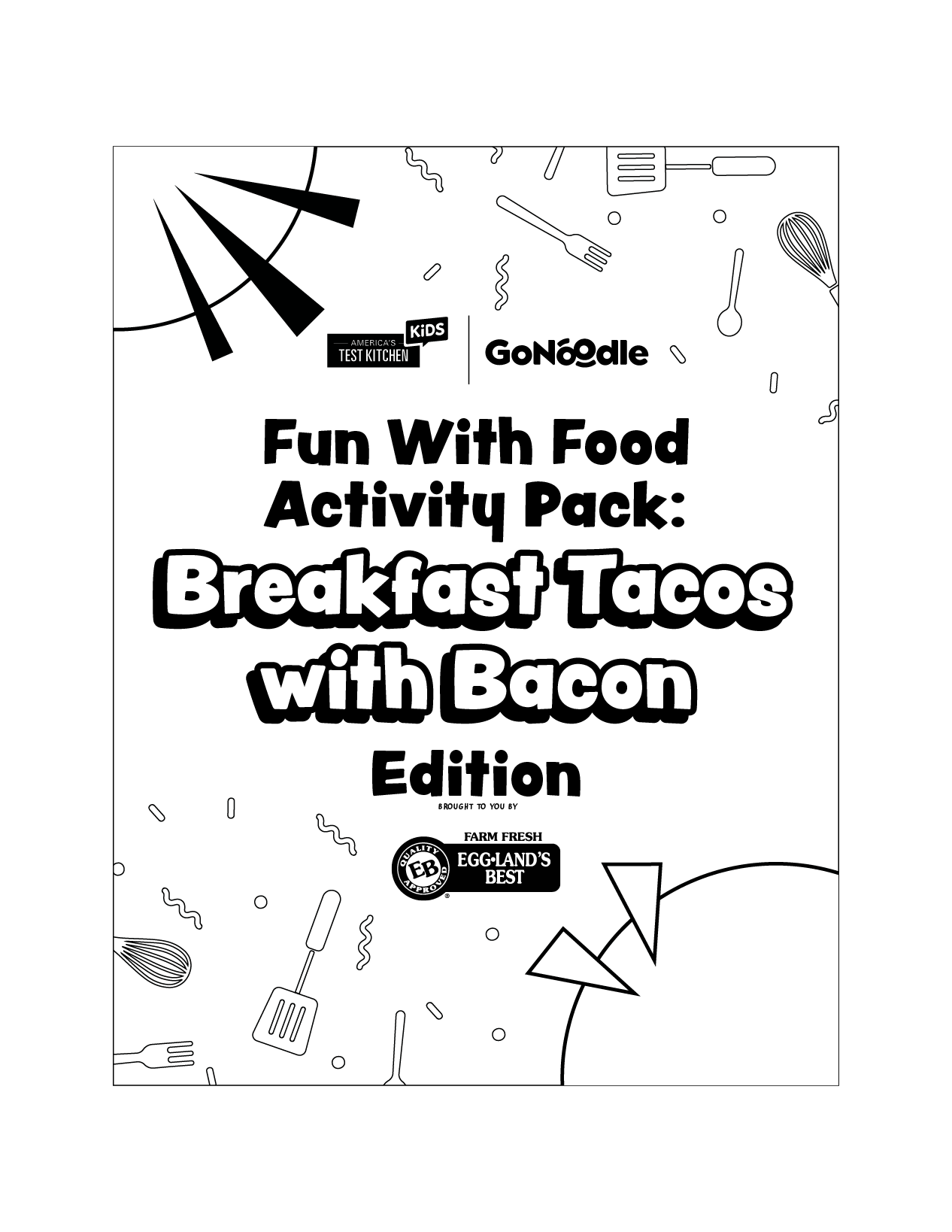 GoNoodle Fun with Food Activity Pack: Breakfast Taco