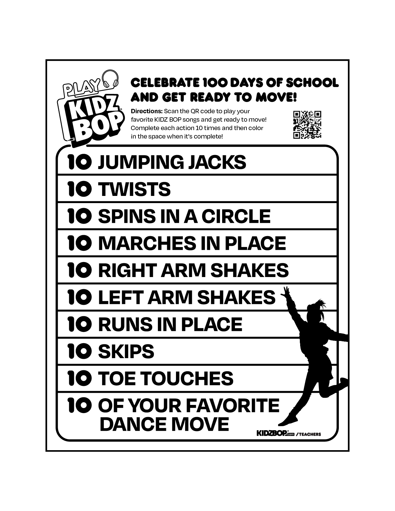GoNoodle KIDZ BOP: 100 Days of School