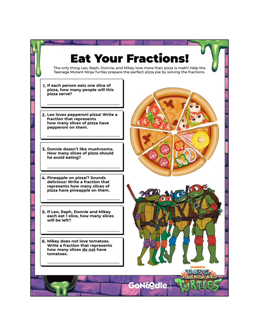 GoNoodle Eat Your Fractions!