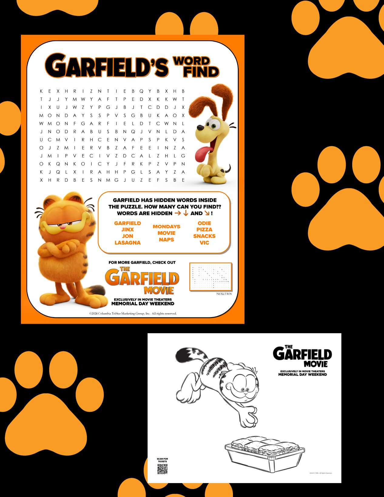 GoNoodle The Garfield Movie: Activity Pack