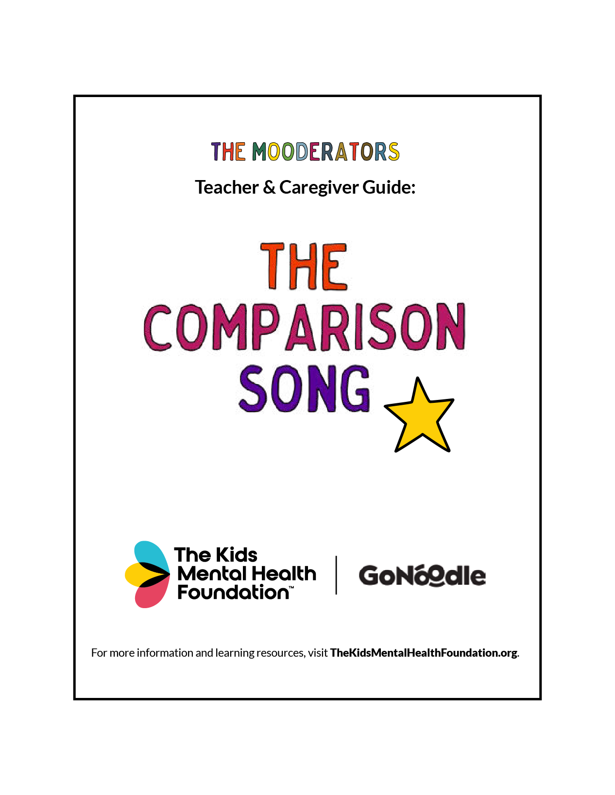 GoNoodle The Comparison Song: Teacher & Caregiver Guide