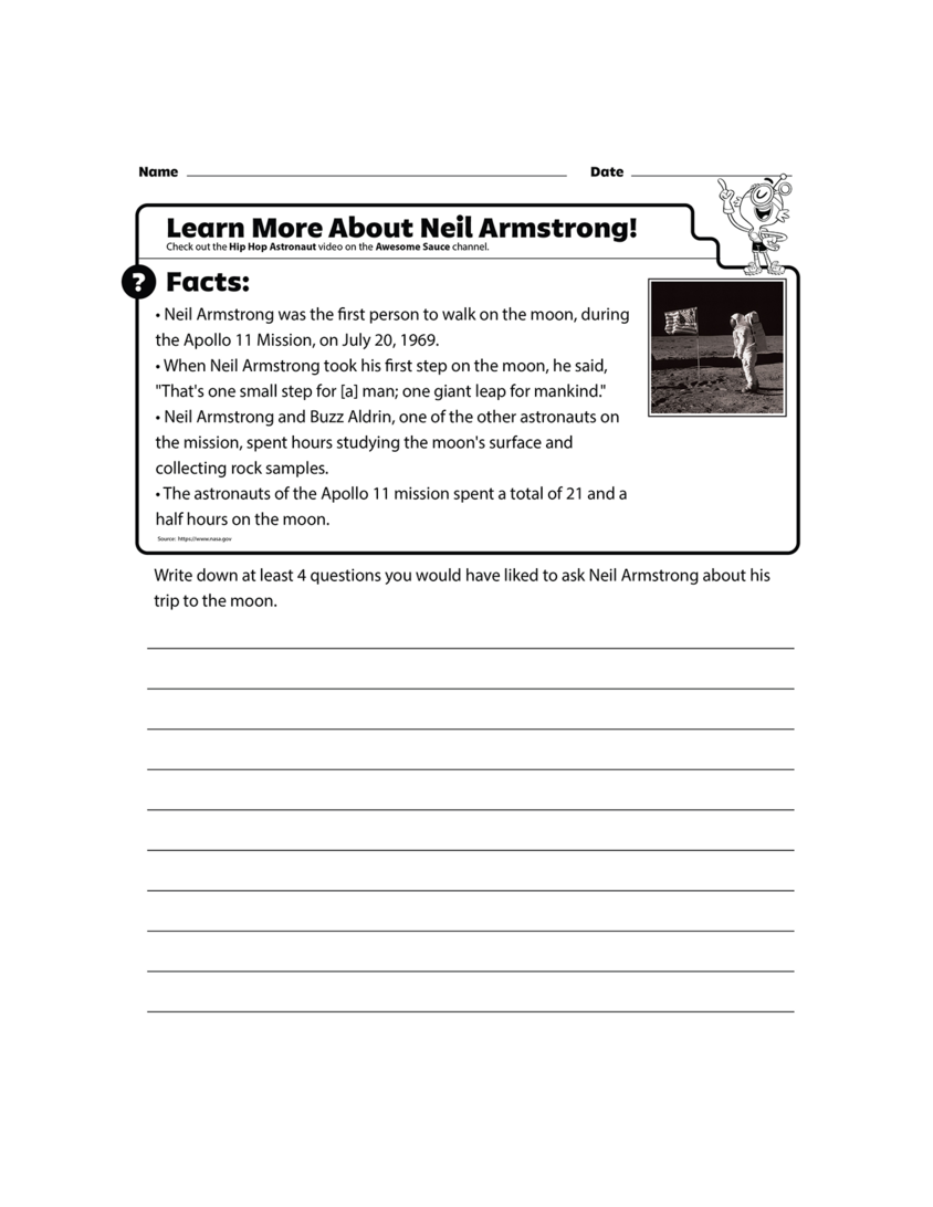 GoNoodle Learn More About Neil Armstrong