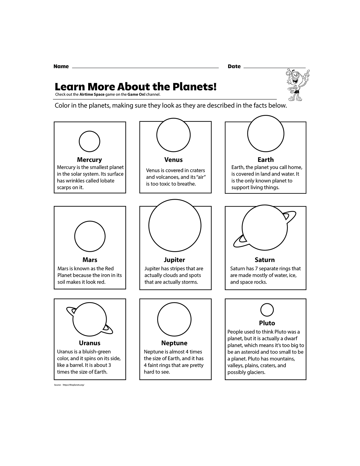 GoNoodle Learn More About the Planets