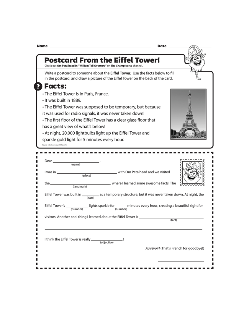 GoNoodle Postcard From the Eiffel Tower